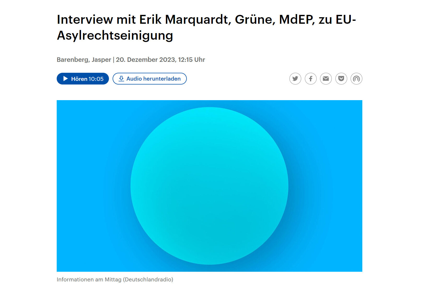 Deutschlandfunk-Interview zur Asylreform: Mehr Bürokratie, weniger ...